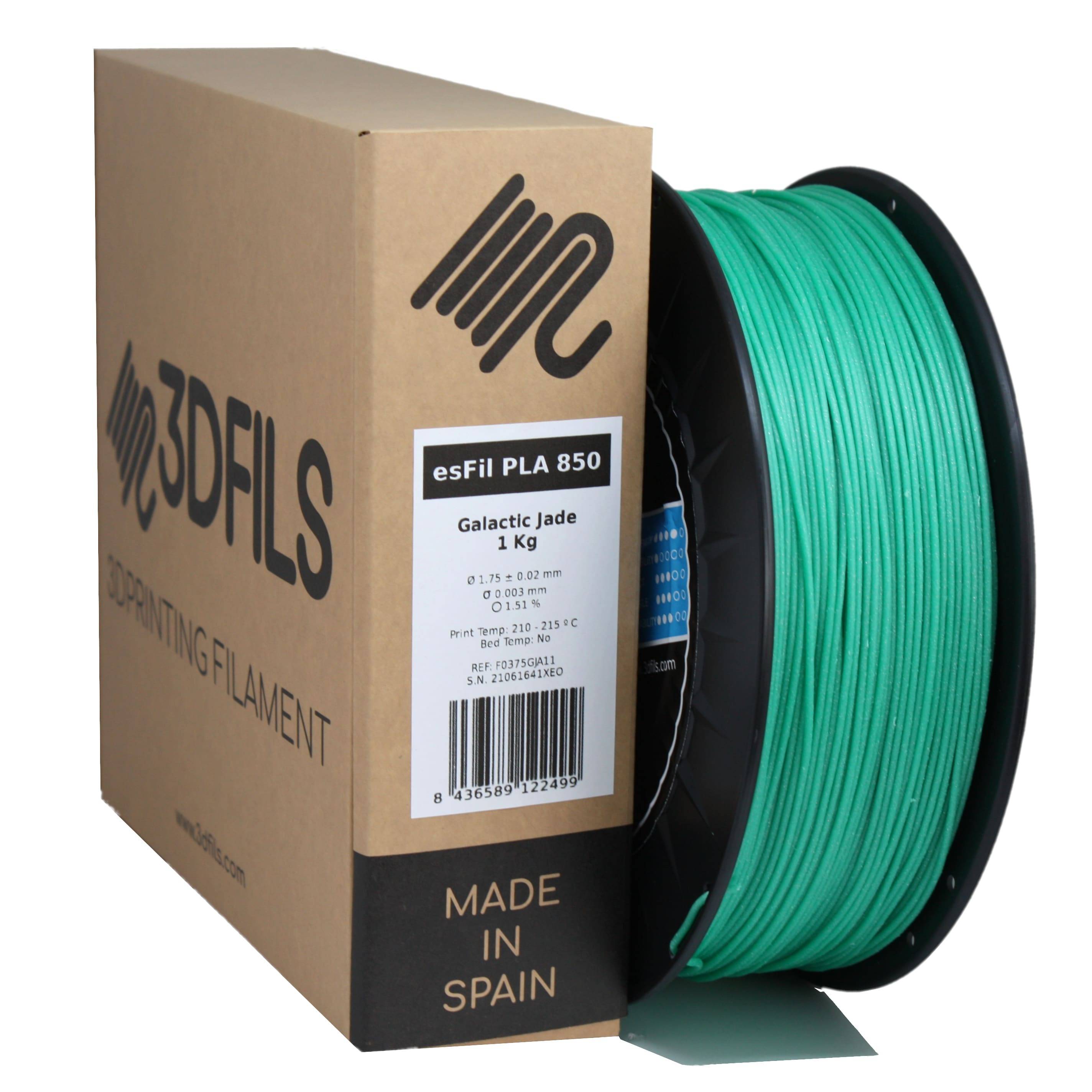 PLA Filament Spool 1.75mm Jade Green with Glitter - 3dfils – 3Dfils