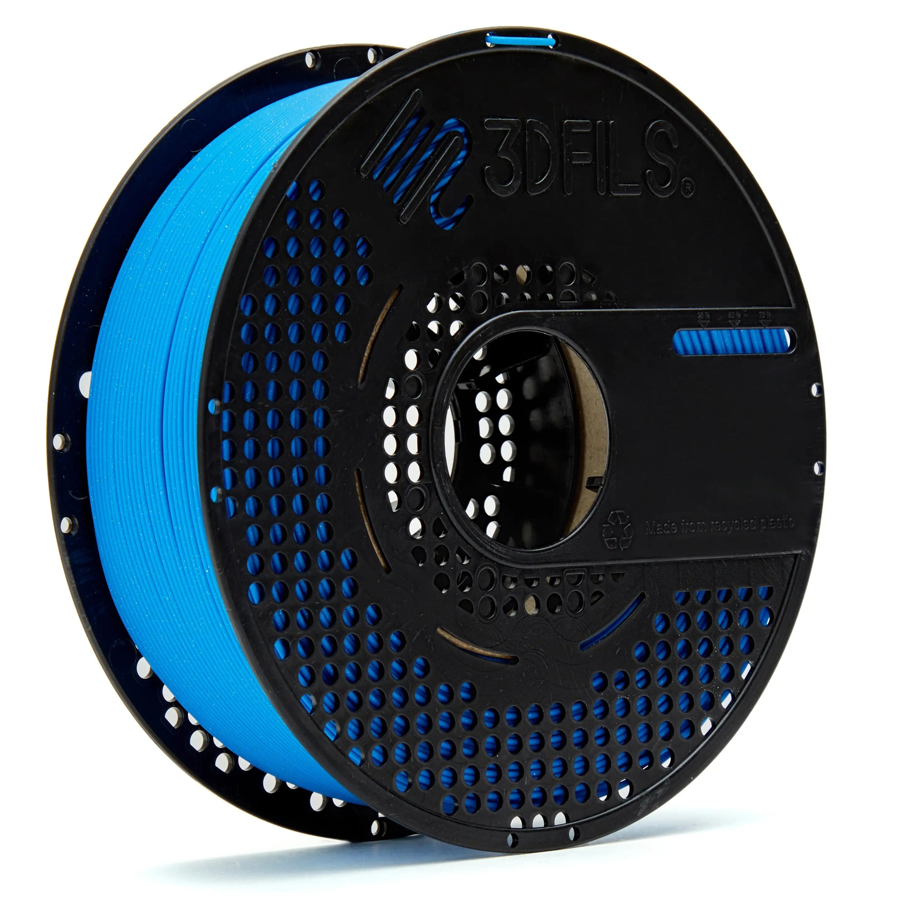 PLA Filament Spool 1.75mm Blue with Glitter - 3dfils – 3Dfils