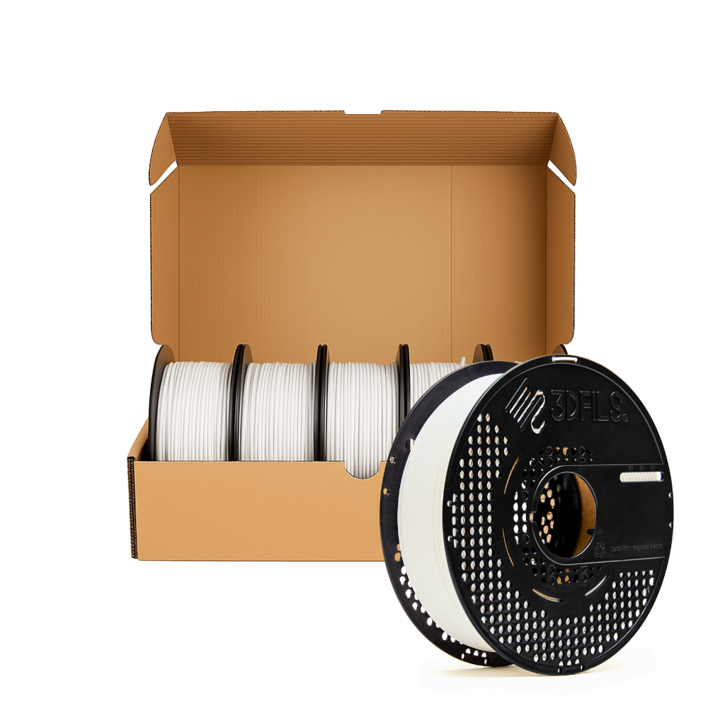 Save money by purchasing a 5-unit pack of PLA Max White. – 3Dfils