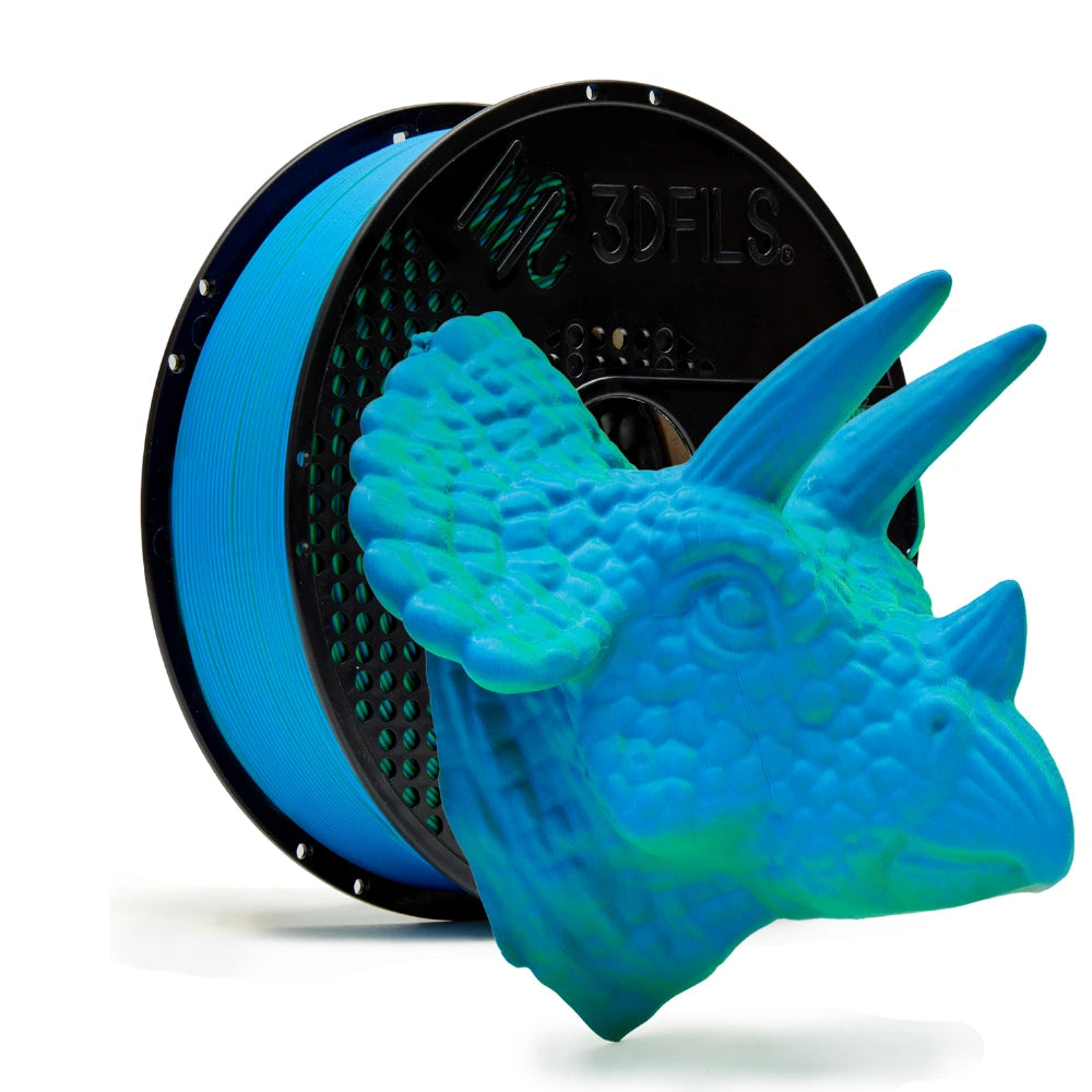PLA Dual Blue Green Filament Spool 1 Kg 1.75 mm | 3DFILS – 3Dfils